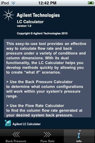 Agilent Technologies - LC Calculator App Community, Manuals and ...