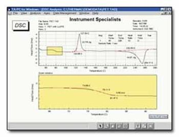 Software Instrument Specialists Inc. Infinity Pro Thermal Analysis ...